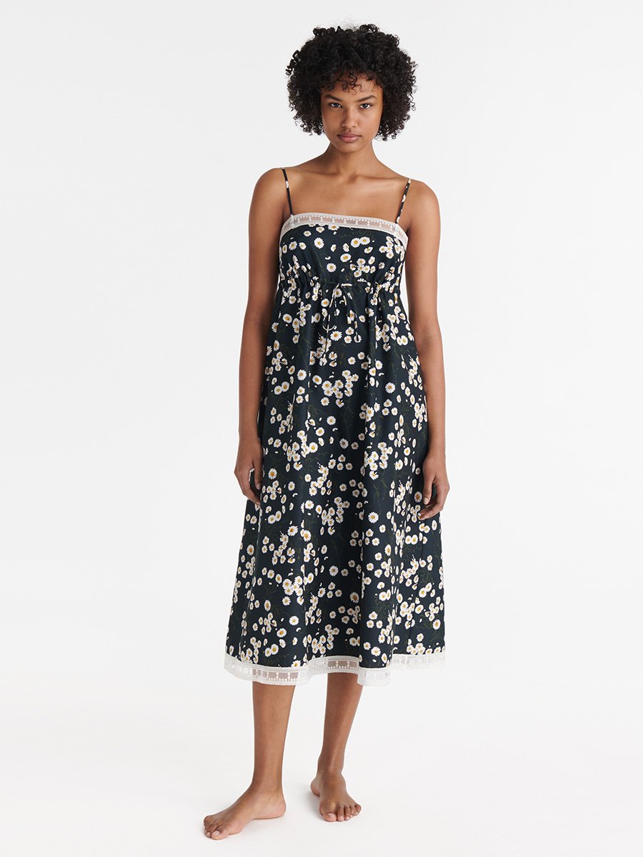 A la folie Camicia da notte lunga Imprimé Romance | ERES